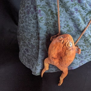 H23 Cane Frog Coin Makeup Essential Purse Oddities Curiosities - Etsy