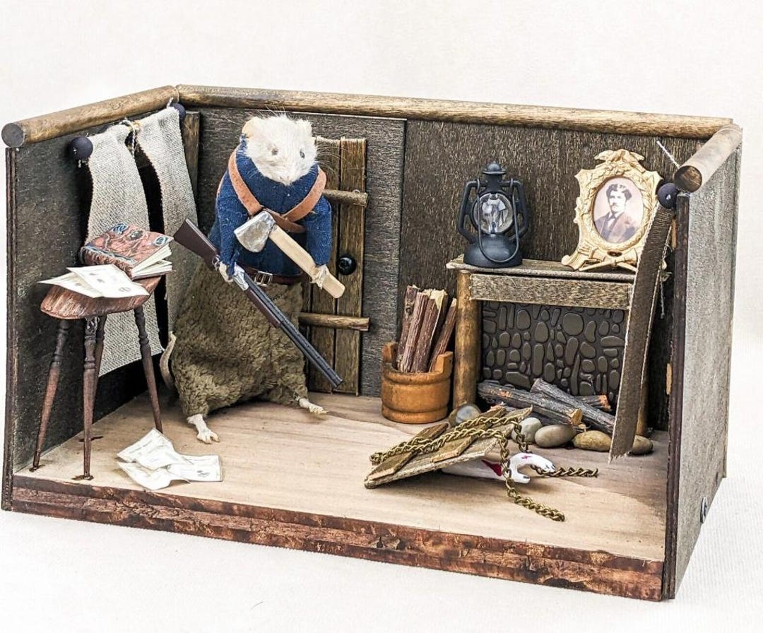 Mouse Ash Evil Dead Room Real Scene Display Horror Cult Classic Movie ...
