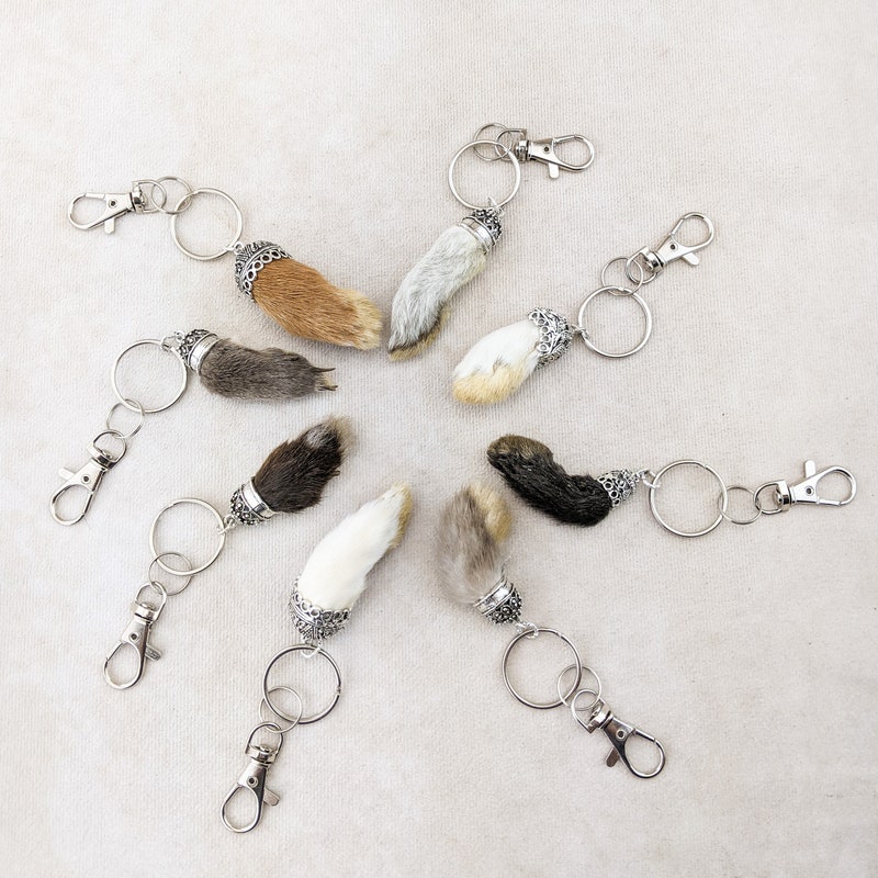 Rabbits Foot Keychain - Etsy