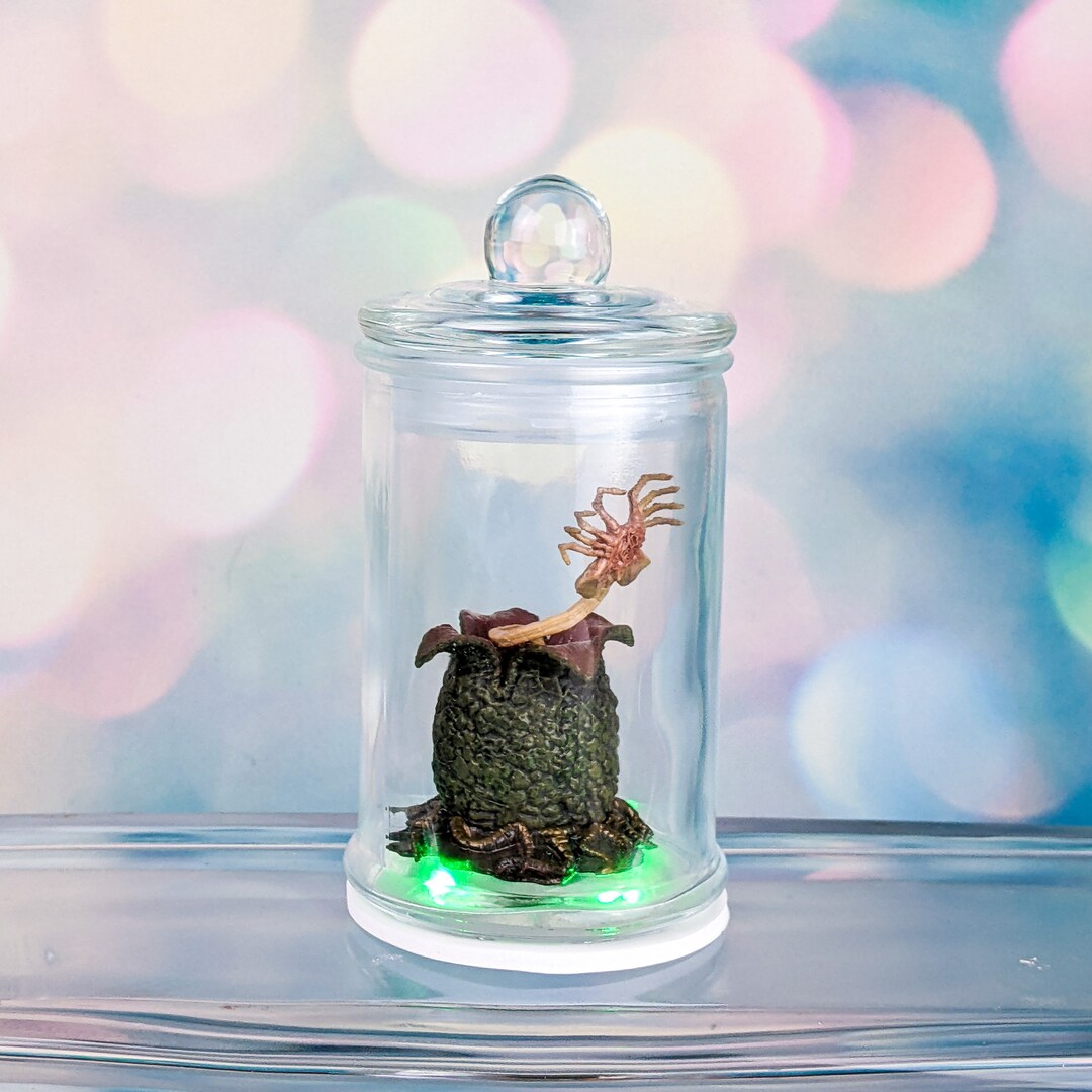 Alien Jar Xenomorph Specimen Facehugger Embryo & Egg Glass Jar Prop ...