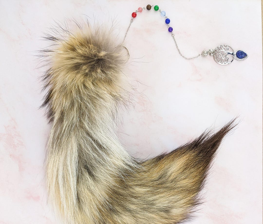 Fox 14 Tail Tree of Life Key Chain Talisman With Healing Stones ...