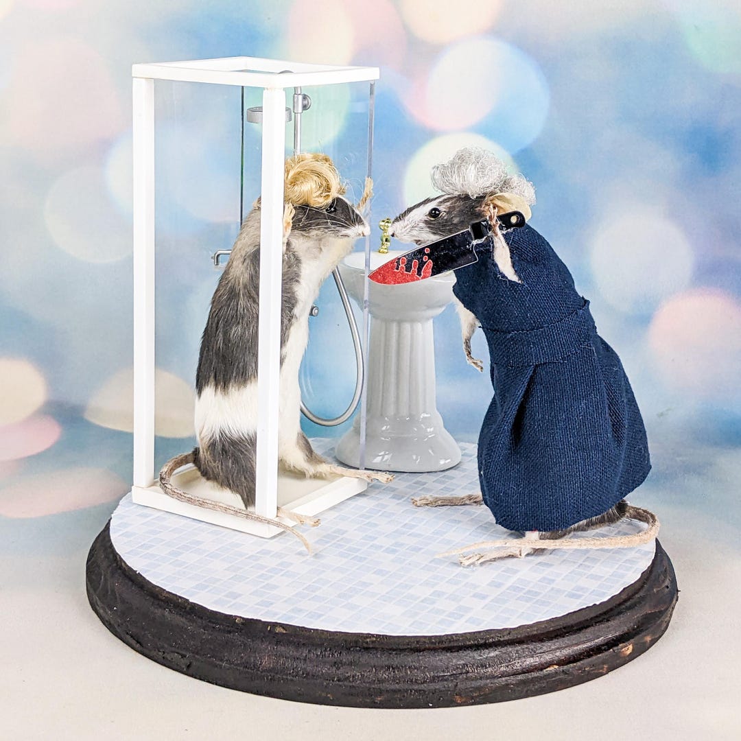 Shower Scene Psycho Mice Taxidermy Anthropomorphic Oddities Curiosities ...