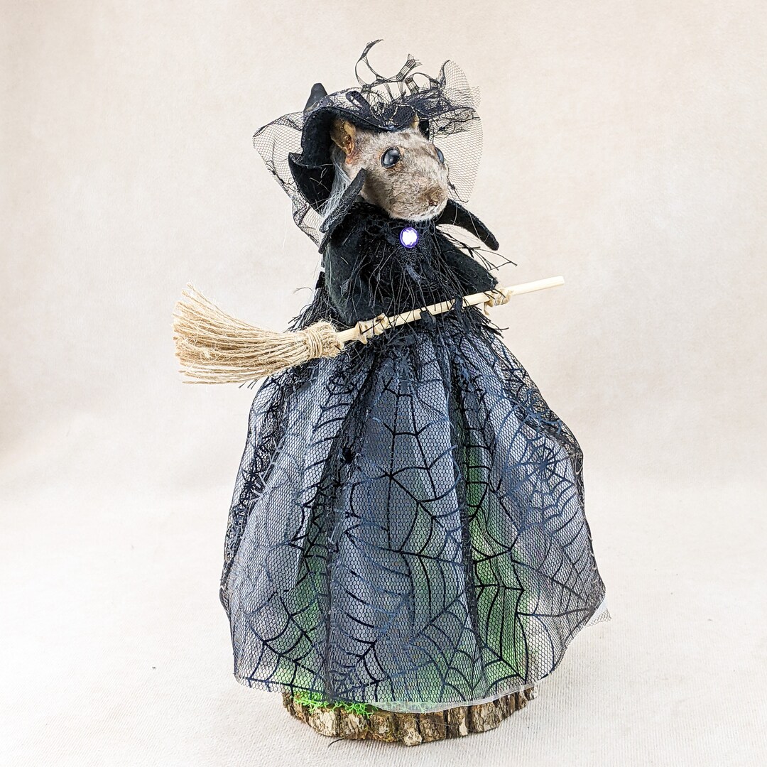 Rat Witch Taxidermy Oddities Curiosities Halloween Taxidermy Display ...