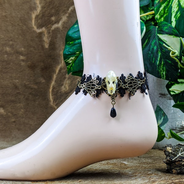 Gothic Anklet - Etsy