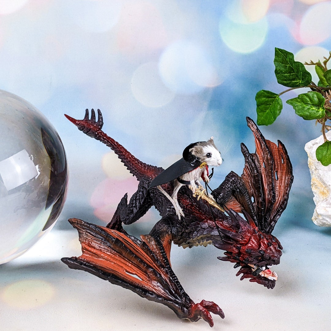 Y114a Wizard Mouse Dragon Fantasy Hero Taxidermy Oddities Curiosities ...