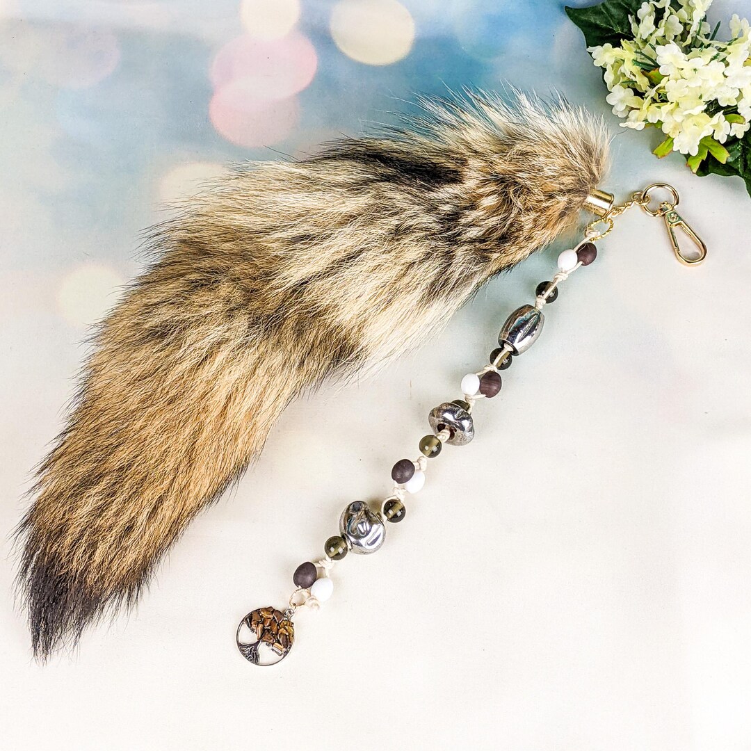 Coyote Tail Key Chain Talisman Purse Coyote Charms Taxidermy Oddities ...