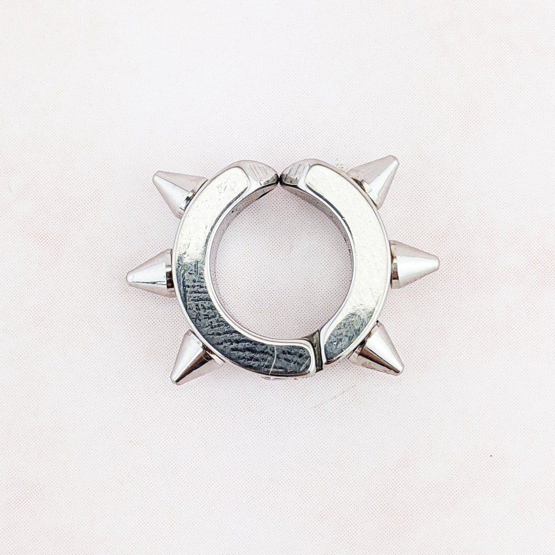 Nose Ring Round Spike Nasal Septum Oddities Curiosities Jewelry Fashion ...