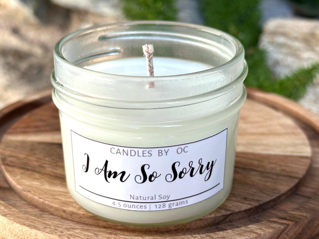 I Am so Sorry Candle, Forgive Me Gift, Apology Gift, Soy Candles ...