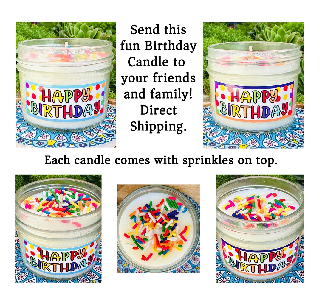 Happy Birthday Candle, Birthday Gift, Birthday Candle, Cupcake Candle ...