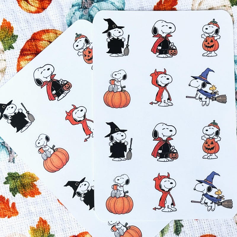 Halloween Snoopy Sheets - Etsy