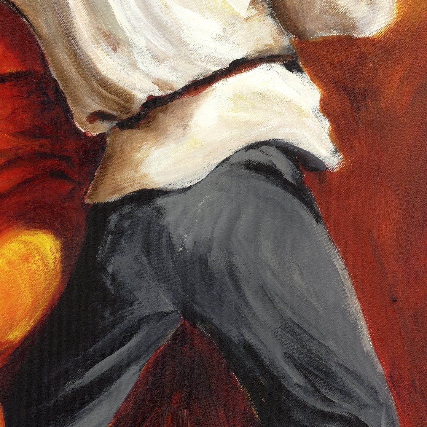 Tango Dancers Painting, Argentine Tango Canvas Print, Couple Dancing ...