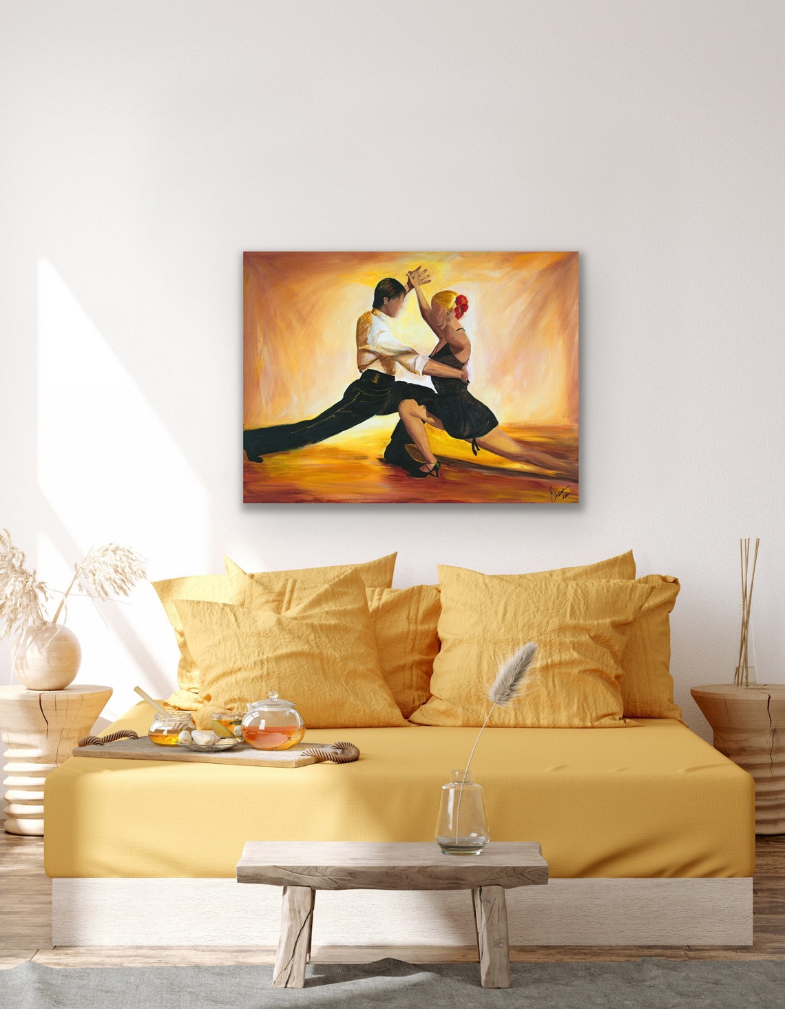 Tango Dancers Art Argentine Tango Print on Paper Dancer in | Etsy