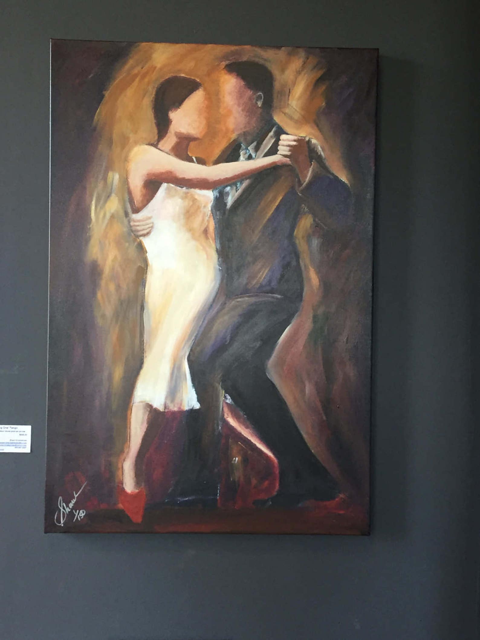 Tango Dancers Canvas Printlimited Edition Tango Art Print - Etsy