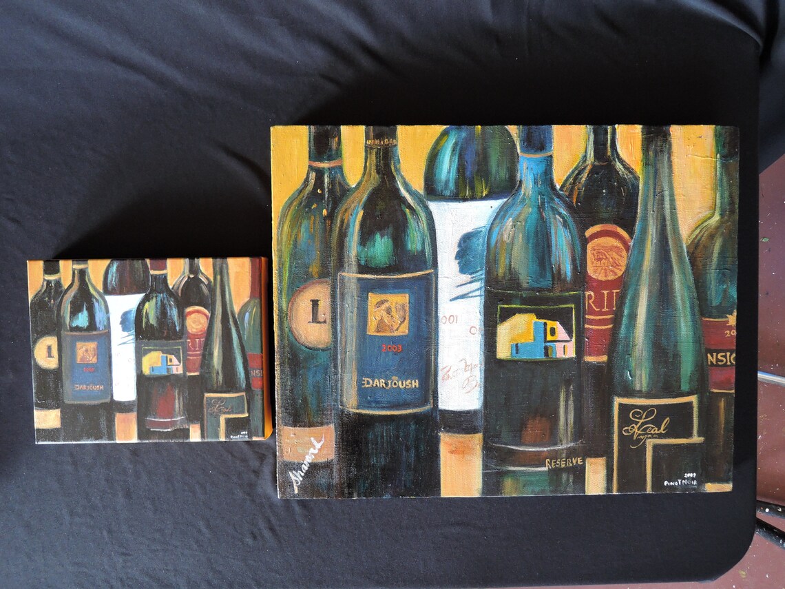 Wine Art Print on Paperwine Art Kitchen Decor Wine Lovers - Etsy