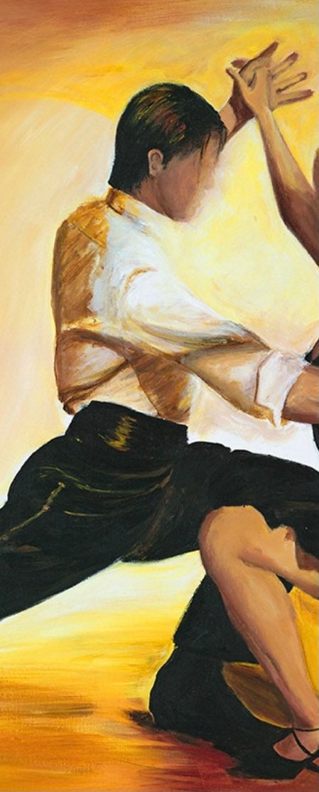 Tango Dancers Art Argentine Tango Print on Paper Dancer in | Etsy