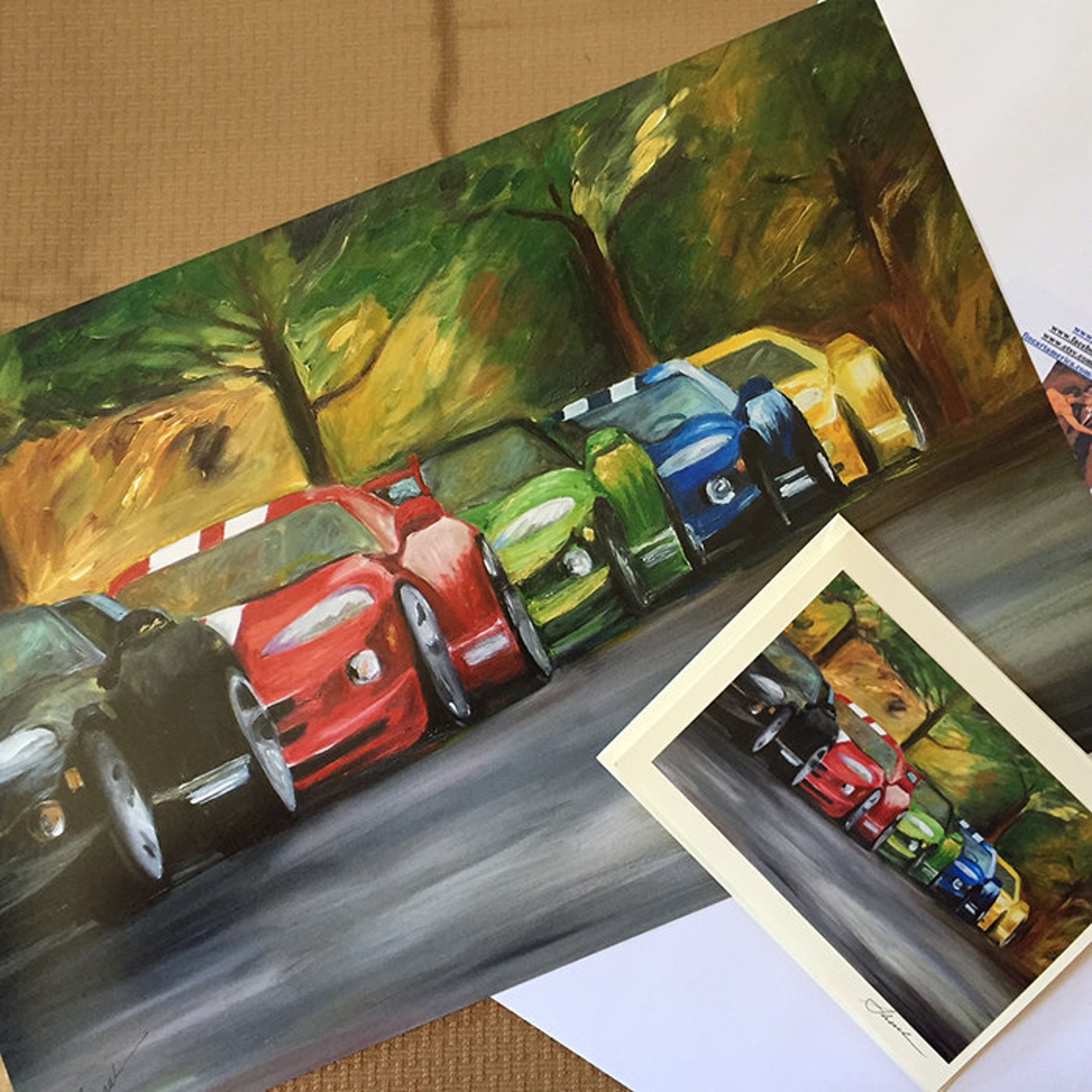 Car Art Print, Vipers Sports Car Print on Paper, Fast Car, Muscle Cars ...