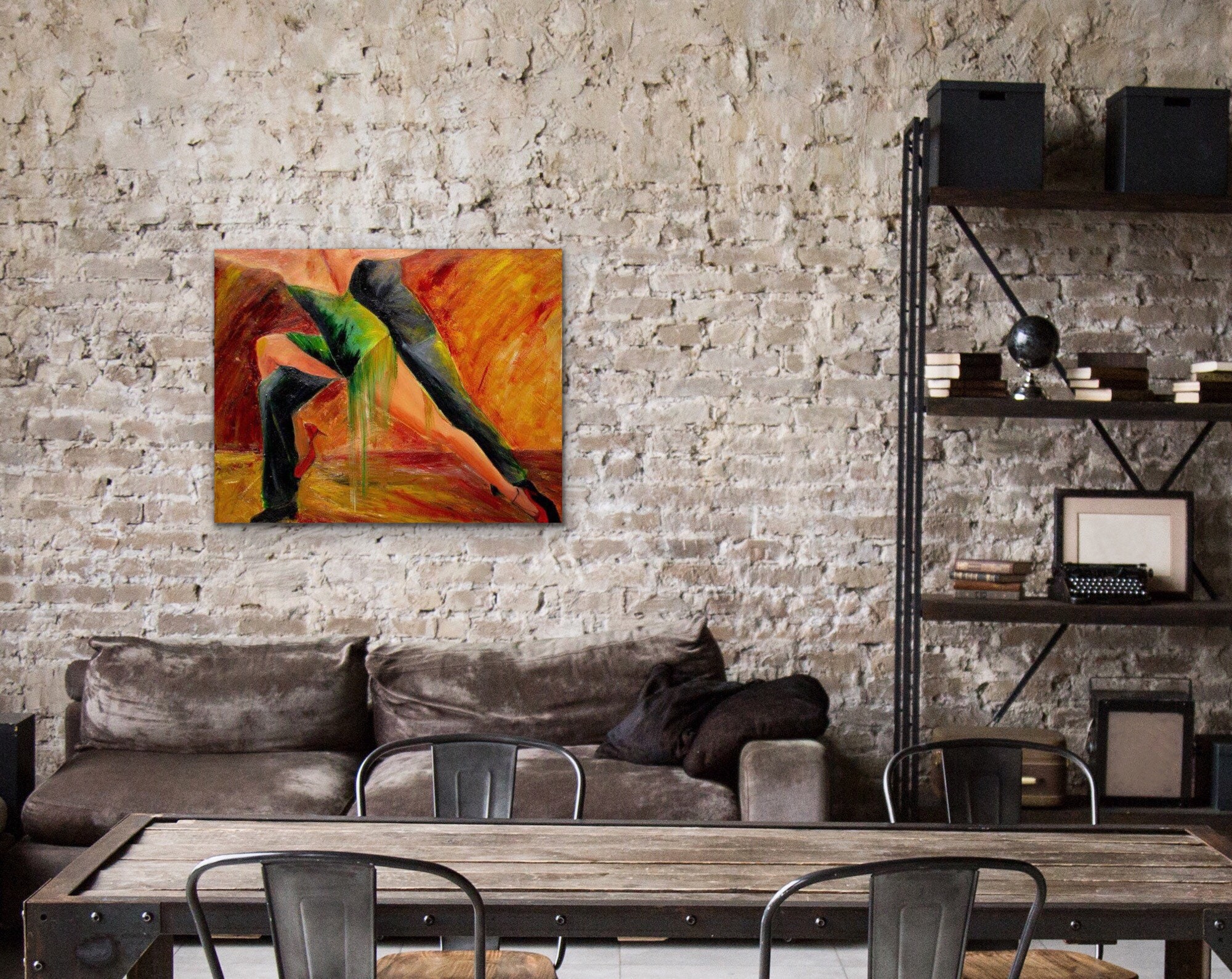 Argentine Tango Painting Original on Canvas Tango Couple | Etsy