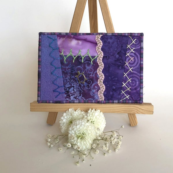 Embroidered Postcard - Etsy