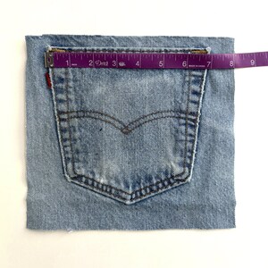 Denim Back Pocket Set, 5 Pairs of Back Pockets From Denim Jeans, 10 ...