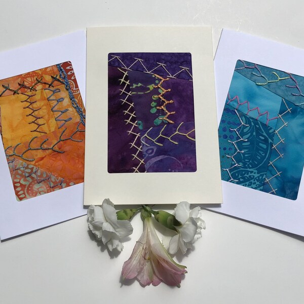 Fabric Greeting Card - Etsy