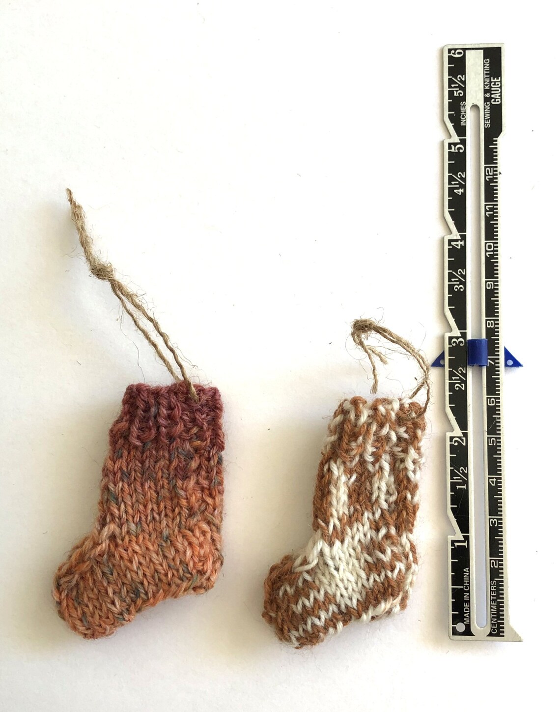 Knitted Mini Sock Garland Miniature Sock Bunting Hand Knit - Etsy