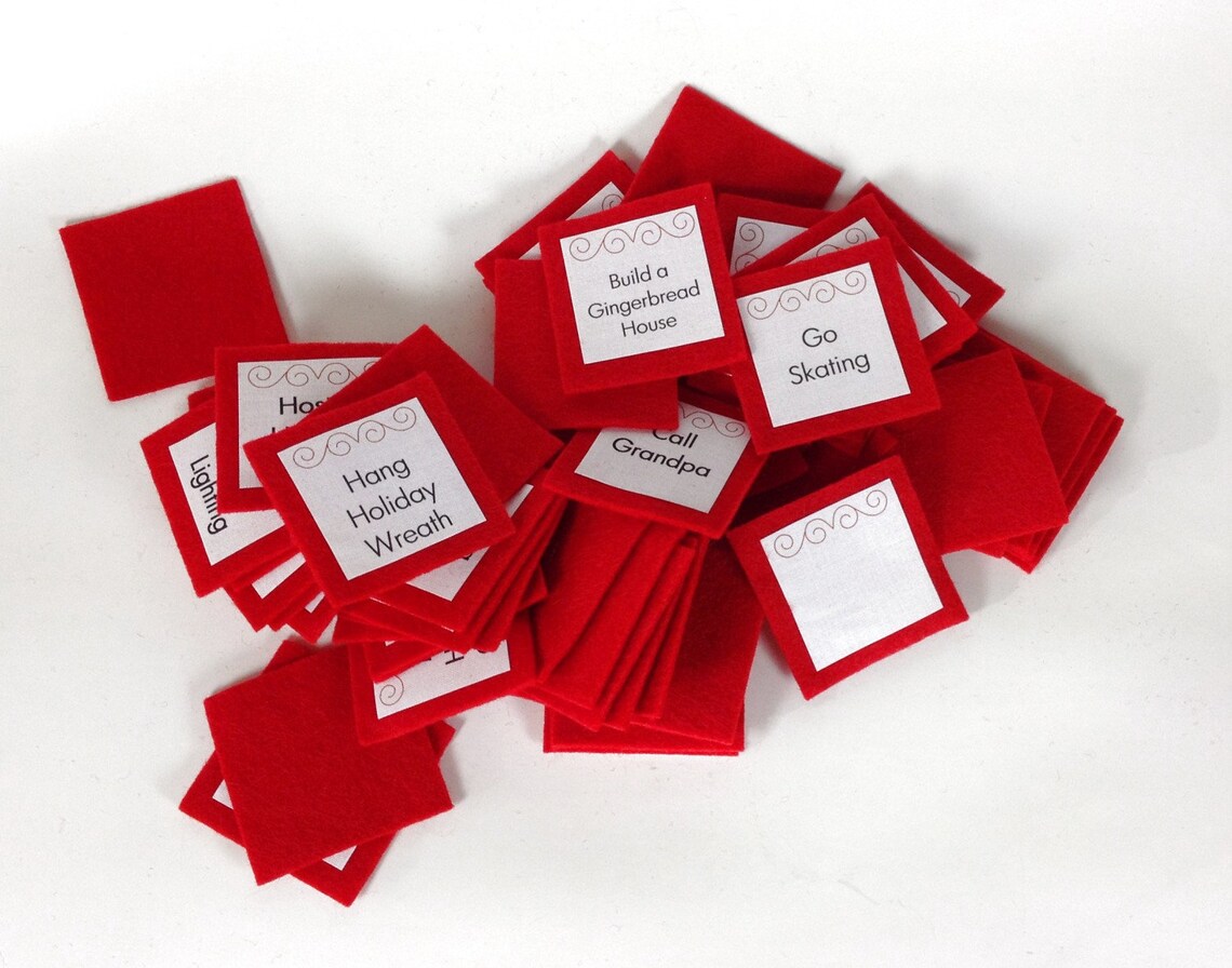 Advent Activity Tokens Durable Felt Tokens With Ideas for | Etsy