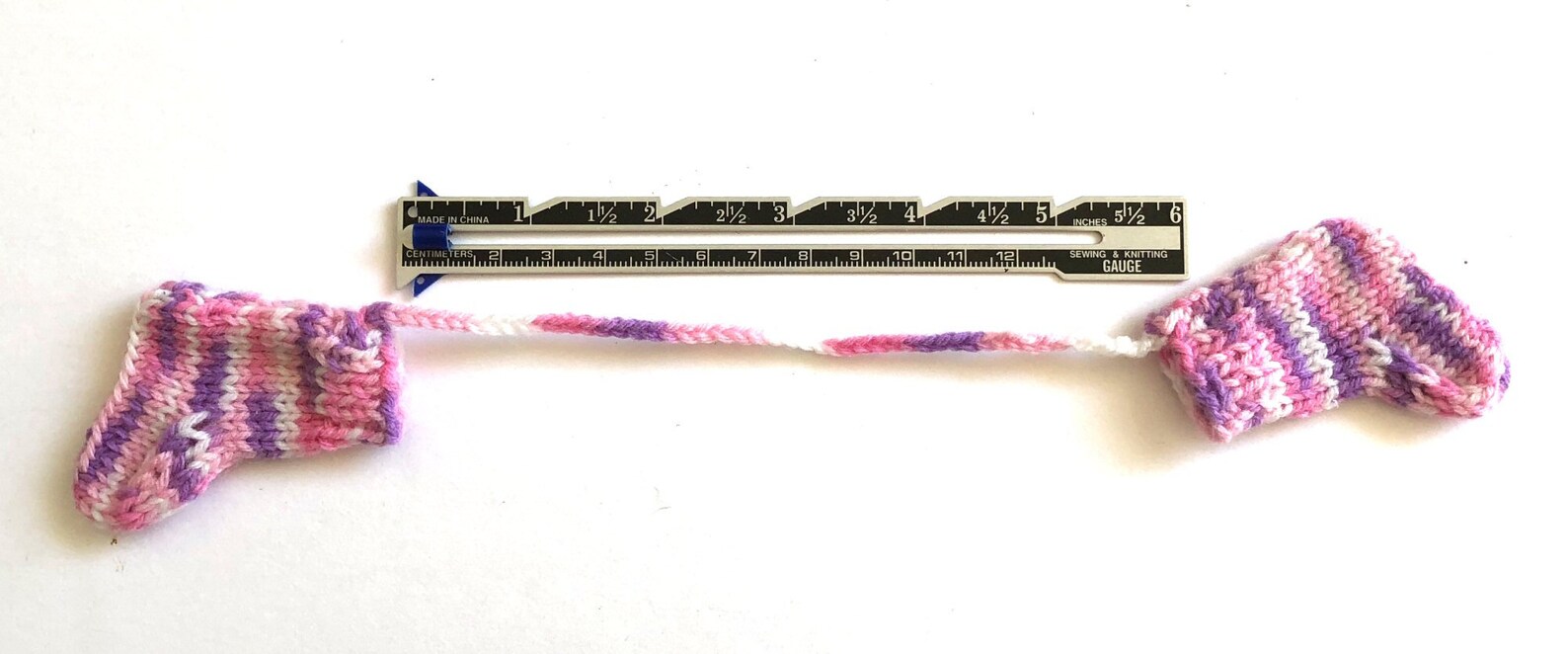 Mini Mitts and Socks Ornaments Set of 2 Handmade Knitted - Etsy