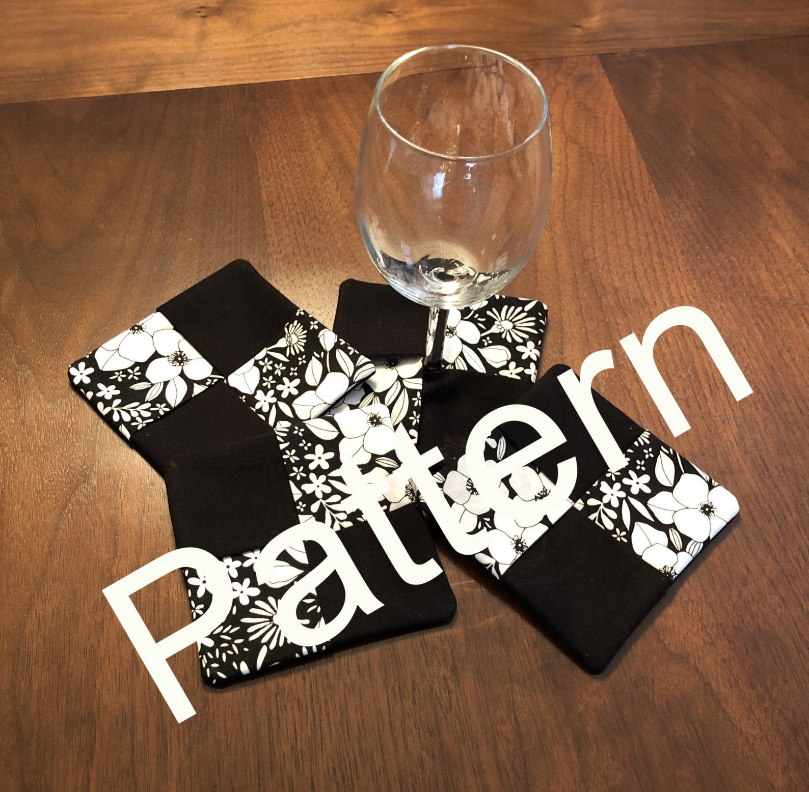 Pattern for Set of Wine Glass Coasters Wine Glass Slipper - Etsy