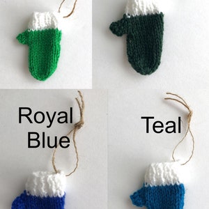 Knitted Mitten Garland, Colorful Miniature Mitts Bunting, 15 Hand Knit ...