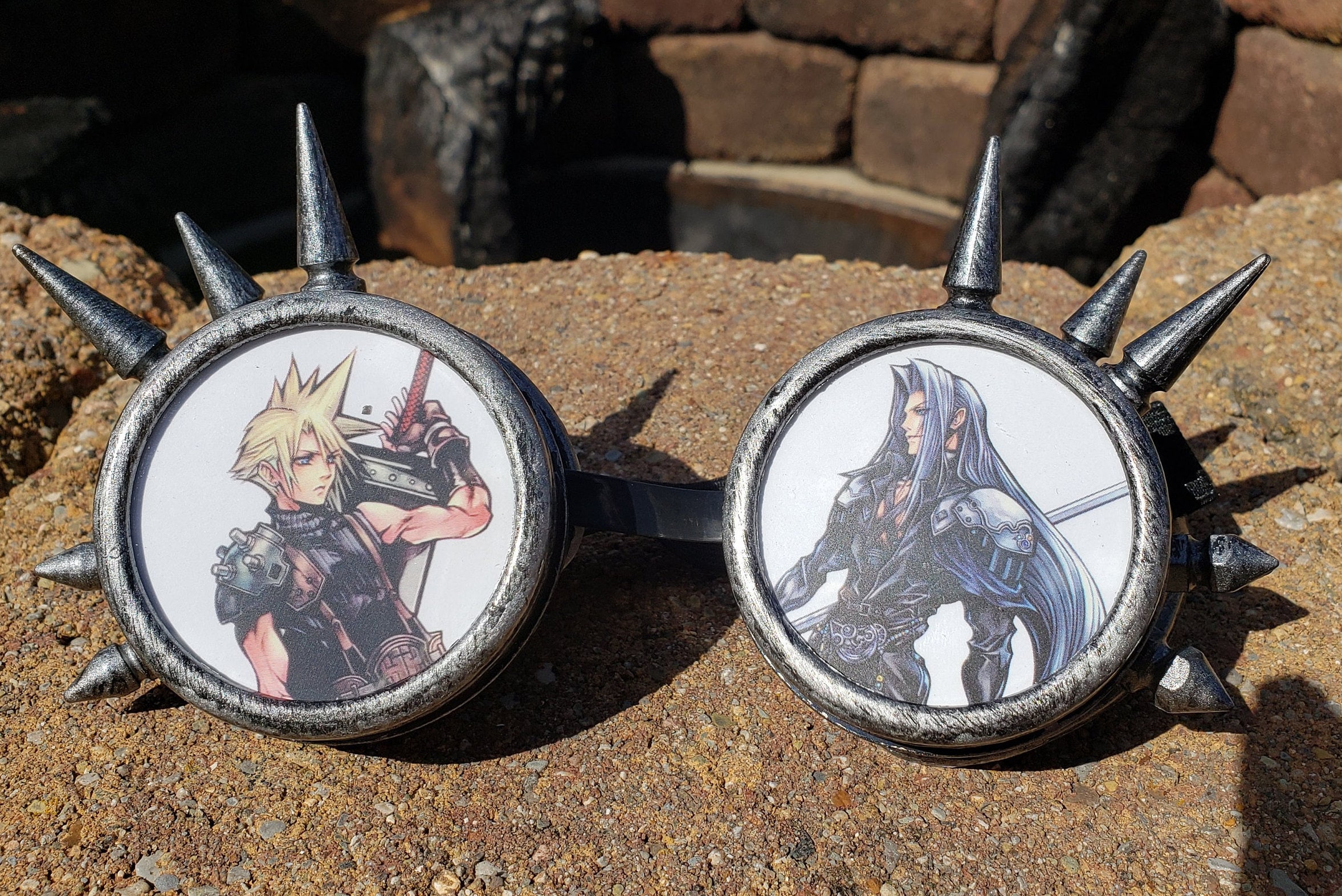 Final Fantasy VII Goggles 10 Free Spare Lenses Distressed - Etsy