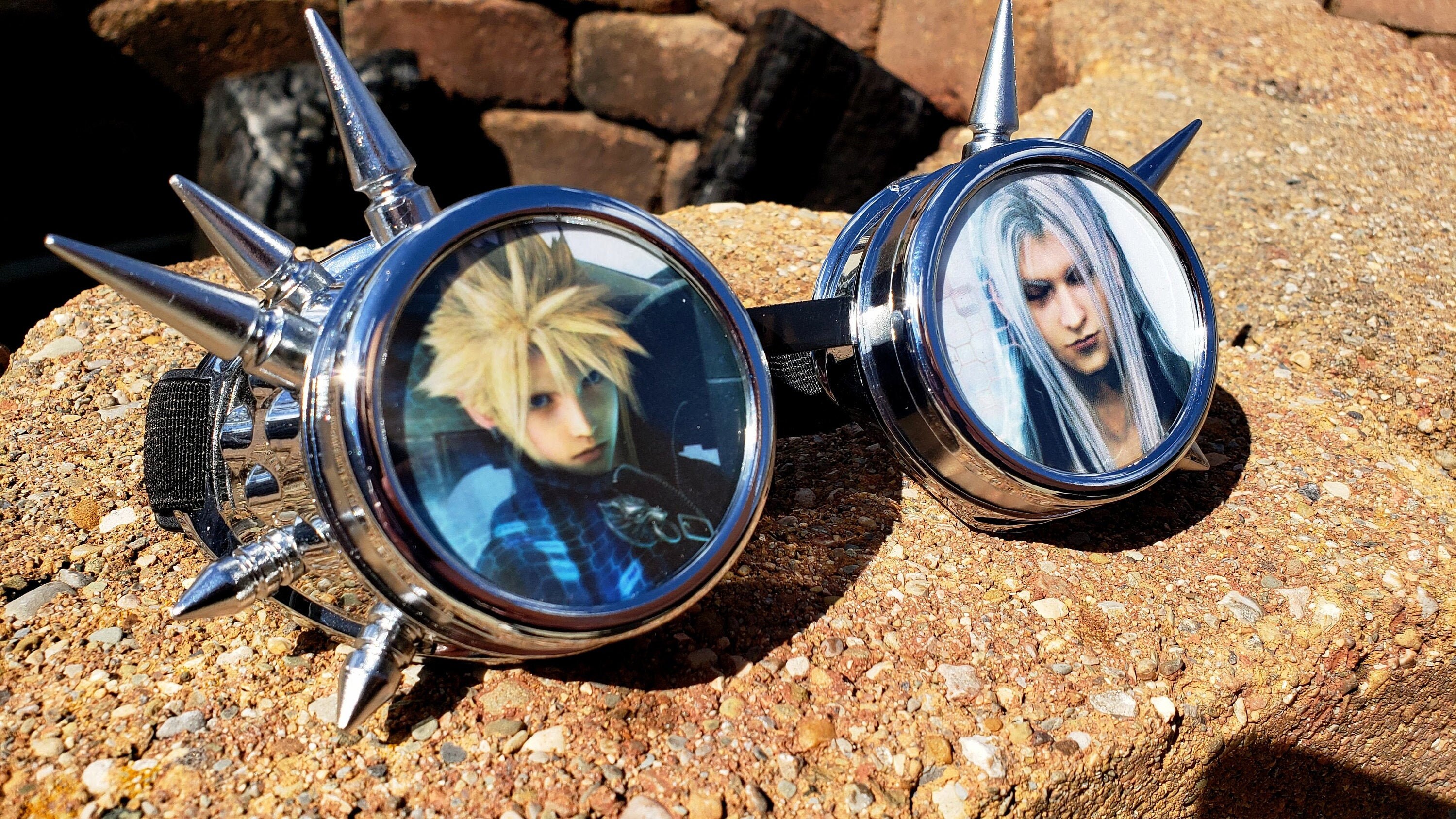Final Fantasy VII Goggles 10 Free Spare Lenses Chrome - Etsy