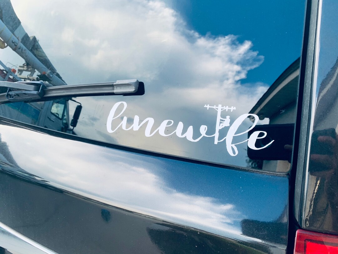 Linewife Car Window Decal - Etsy