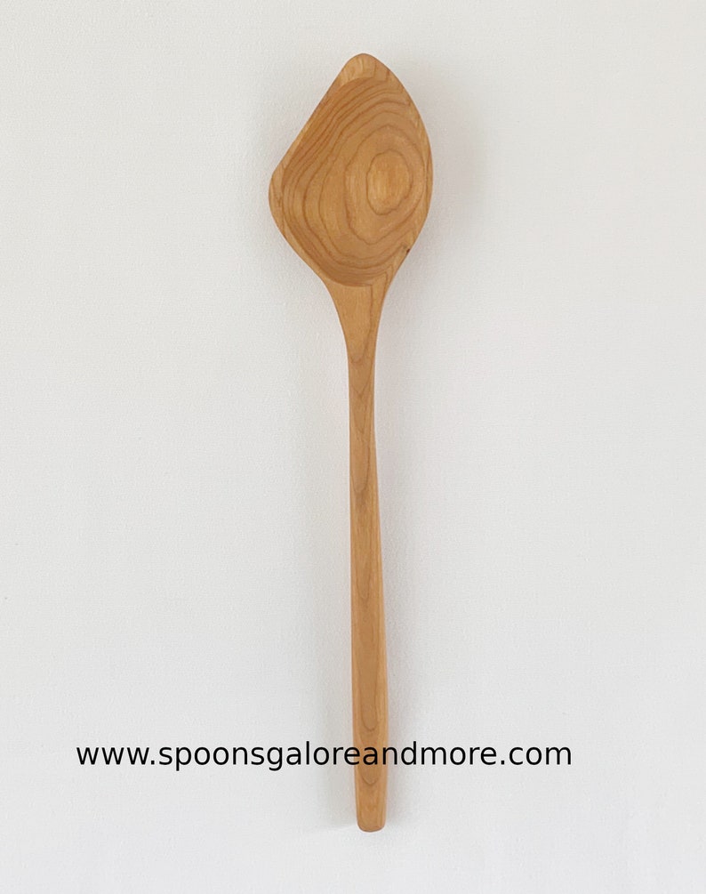 Handmade Cherry Wood Louisiana Roux Spoon Server #18 - Etsy