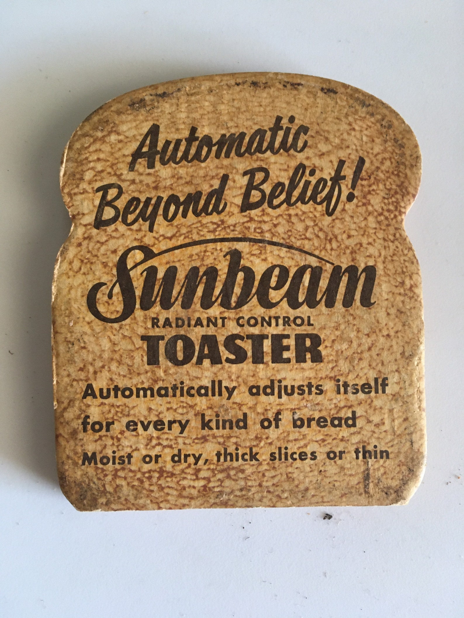 Vintage Sunbeam Bread Advertising Toaster Slice - Etsy.de