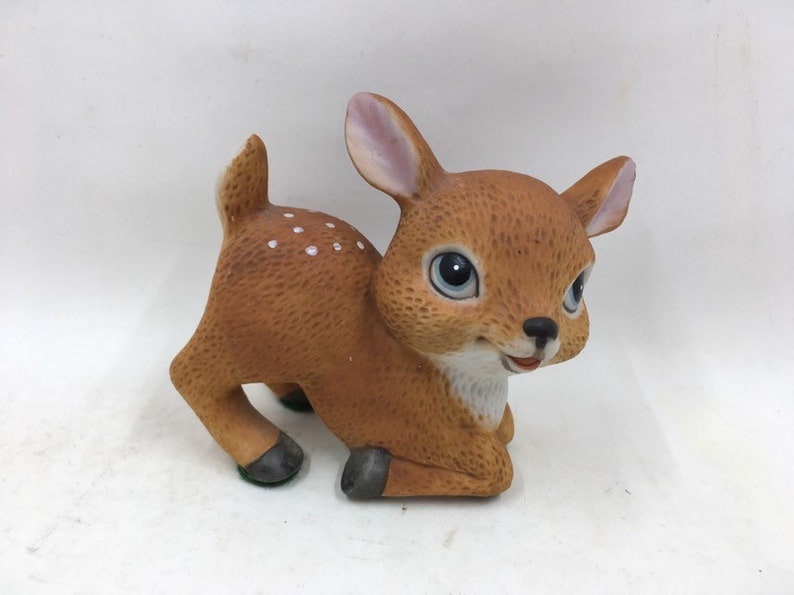 Vintage Porcelain Deer Figurine - Etsy
