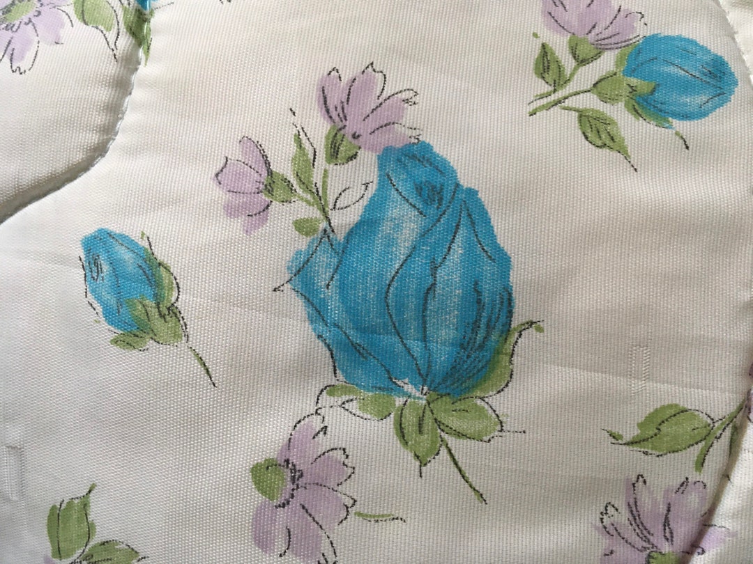 Vintage Twin Comforter Blue Roses - Etsy