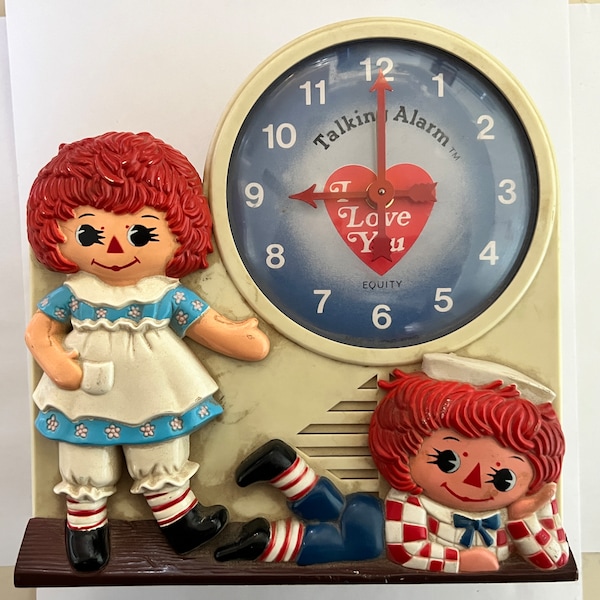 Raggedy Ann and Andy Clock - Etsy