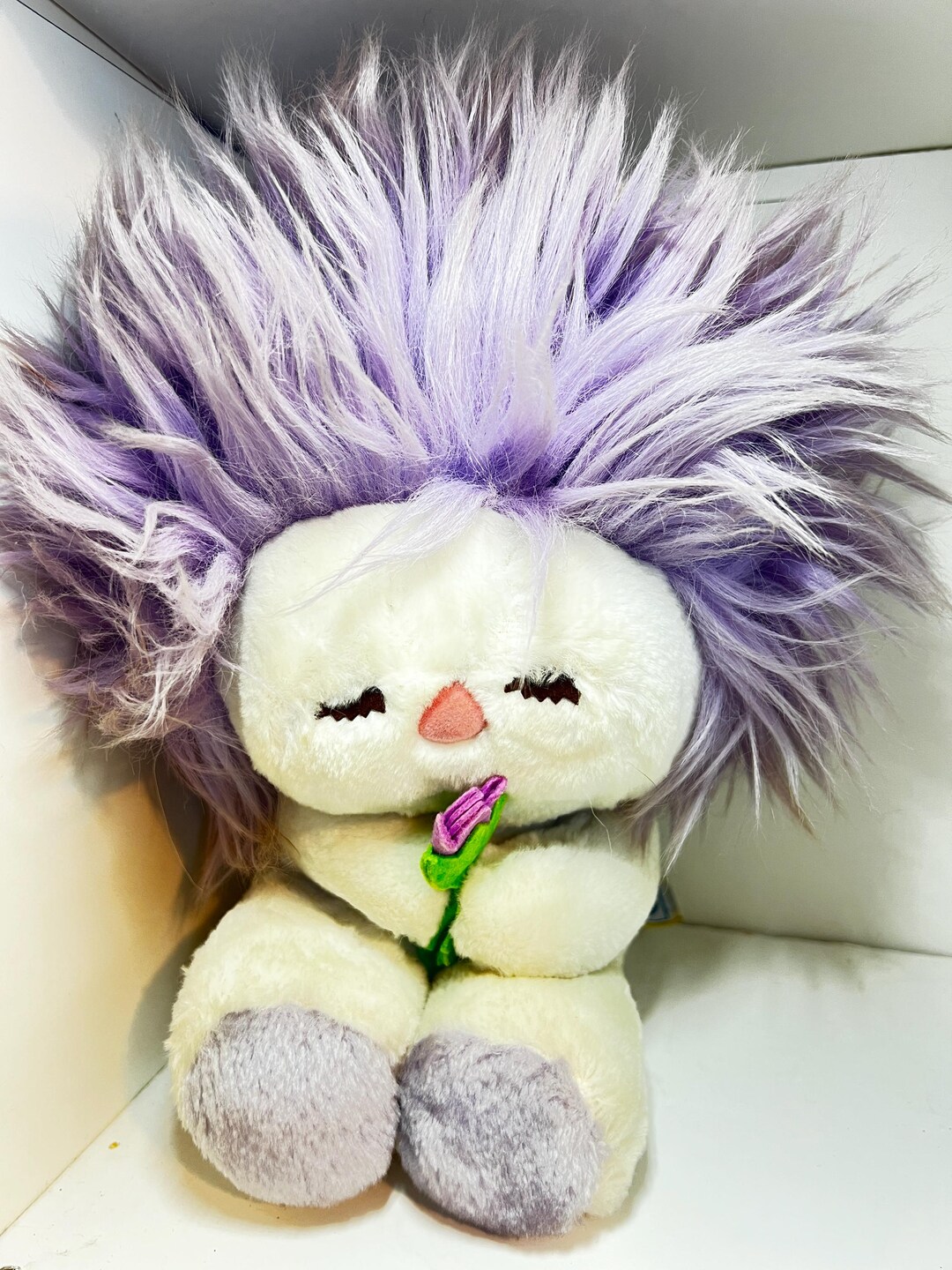 Vintage 1982 Dakin Frou Frou Nature Babies Purple Hair Plush Stuffed ...