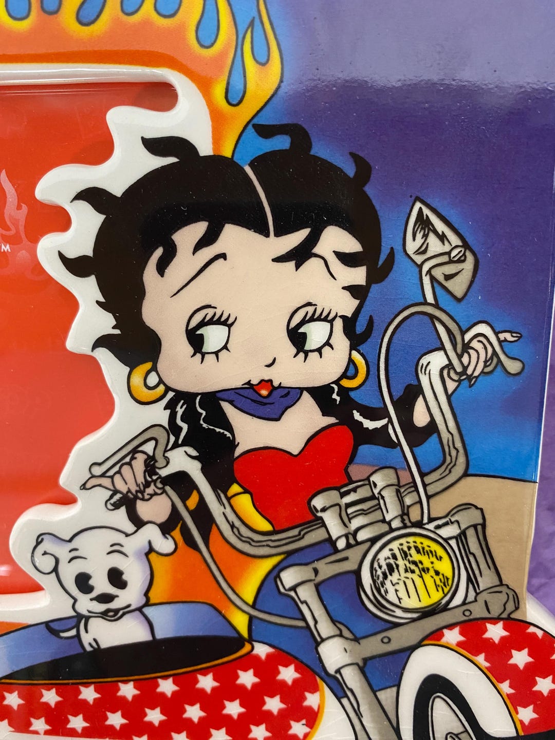 Betty Boop Photo Frame Motorcycle Pudgy Dog - Etsy