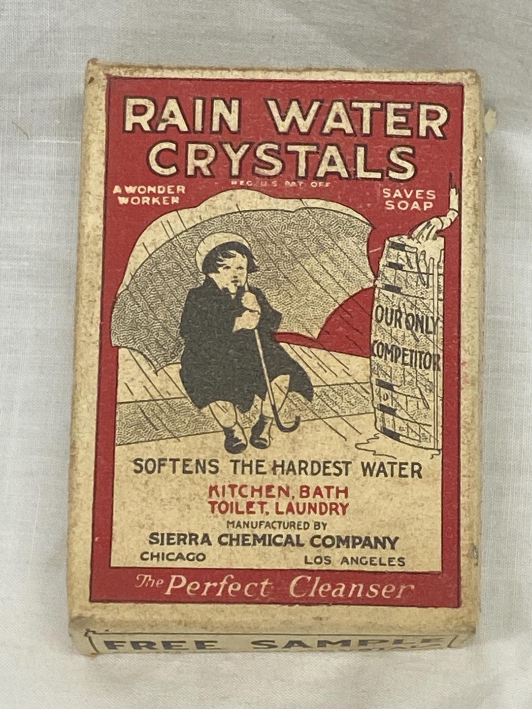 Vintage Advertising Rainwater Crystals Box - Etsy