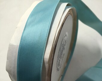 Aqua Satin Ribbon - Etsy