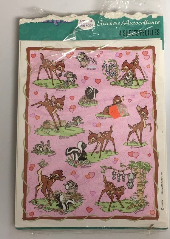 Bambi Sticker Sheets | Etsy