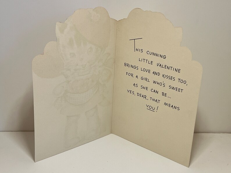 Vintage Valentine Rust Craft Cute Cat Hearts Apron A-16 - Etsy