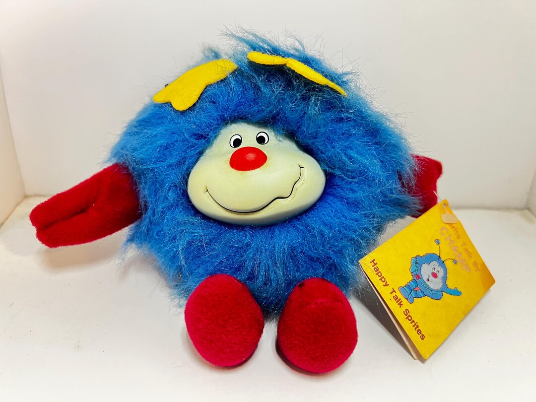 1983 Vintage Rainbow Brite Champ Sprite Plushie Buddy Blue Hard to Find ...