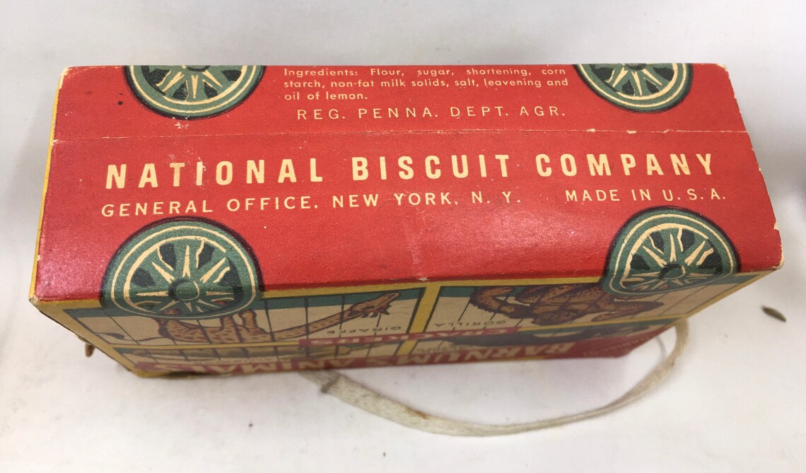 Vintage Animal Cracker Package Cardboard Box Barnums Animals Nabisco - Etsy