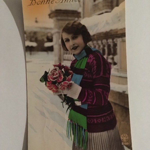 Flapper Postcard - Etsy