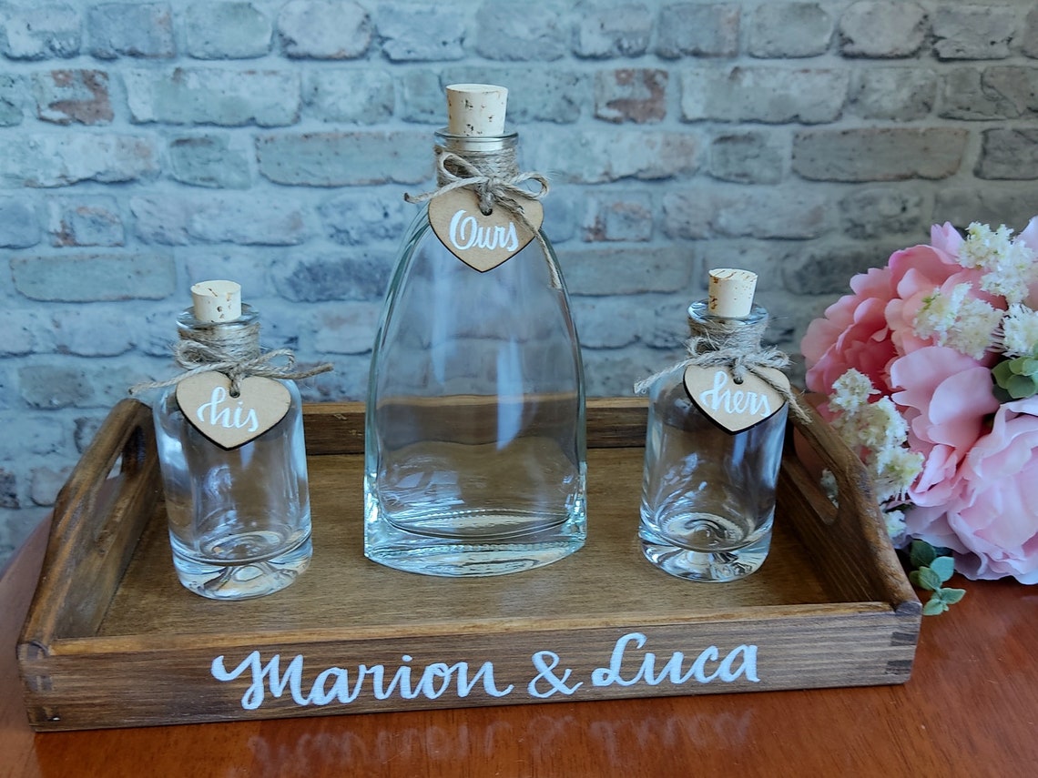 Sand Ceremony Set. Wedding Unity Sand Ceremony. Rustic Chic. | Etsy