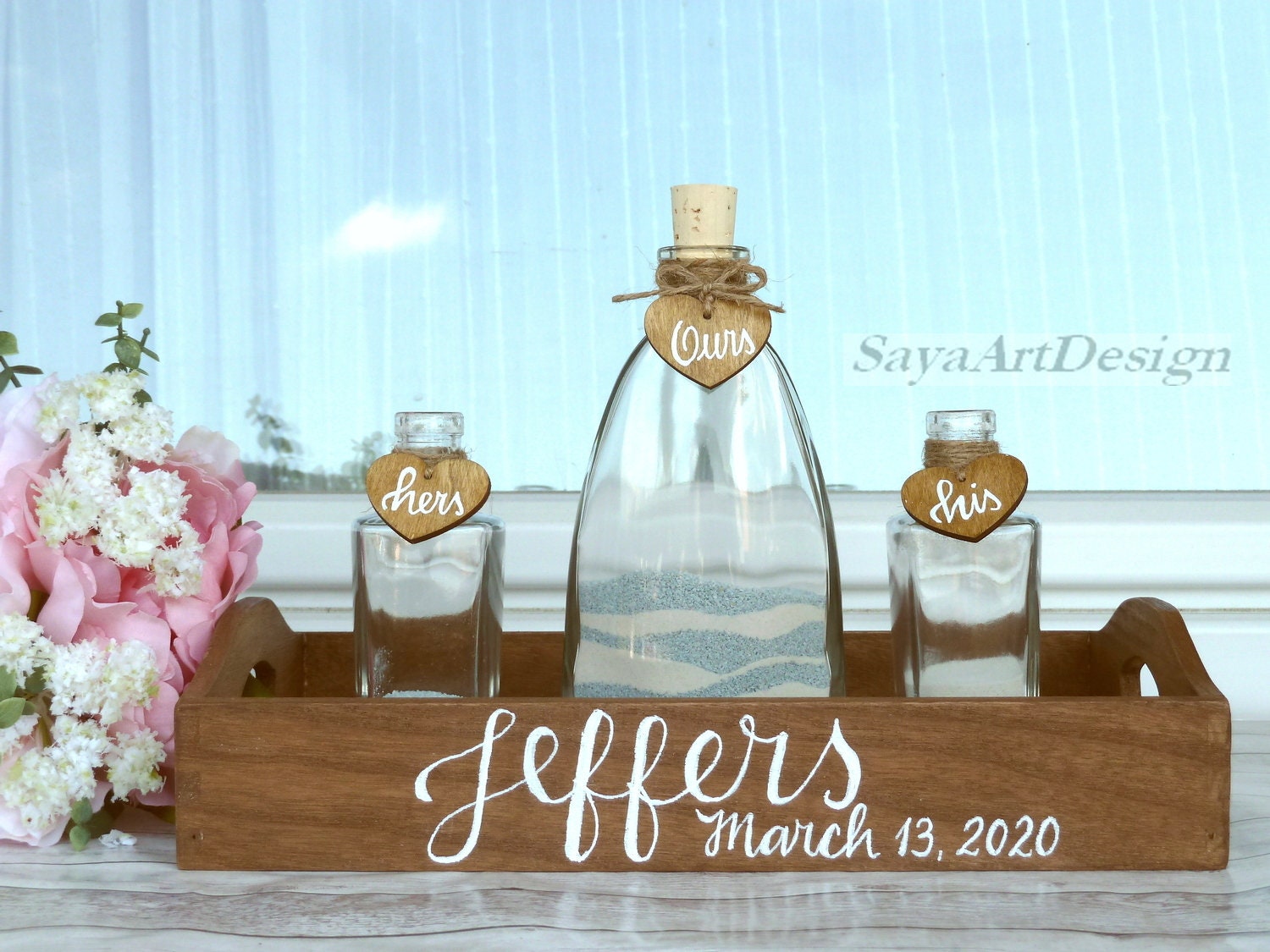 Sand Ceremony Set. Wedding Unity Sand Ceremony. Rustic Chic. | Etsy