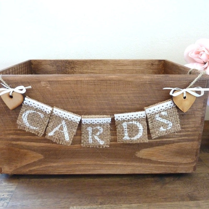 Rustic Card Box - Etsy