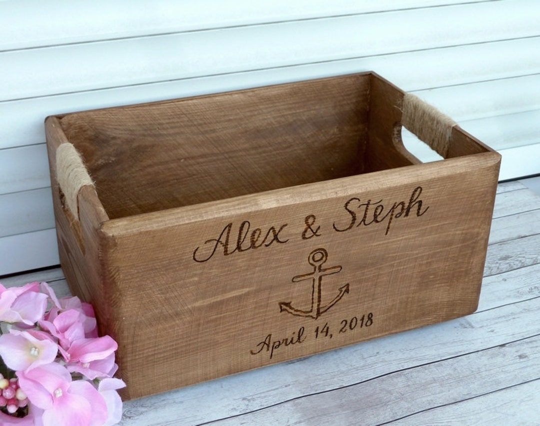 Beach, Nautical Wedding Wooden Card Box. Wedding Boxes for Gifts ...